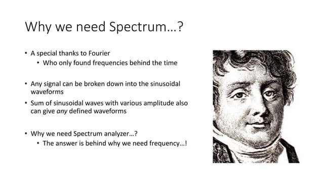 Introduction To The Spectrum Analyzer Ppt