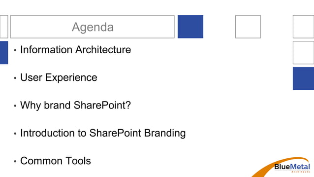 Introduction to SharePoint Information Architecture and Branding | PPTX