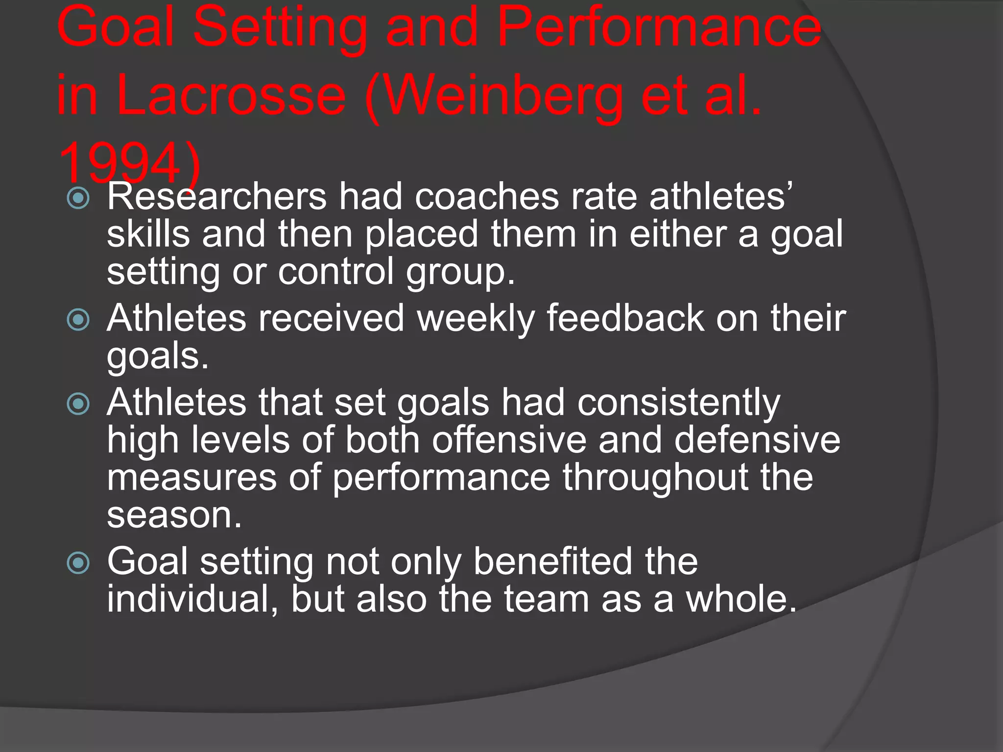 Intro to sports psychology, motivation, & goal setting | PPTX