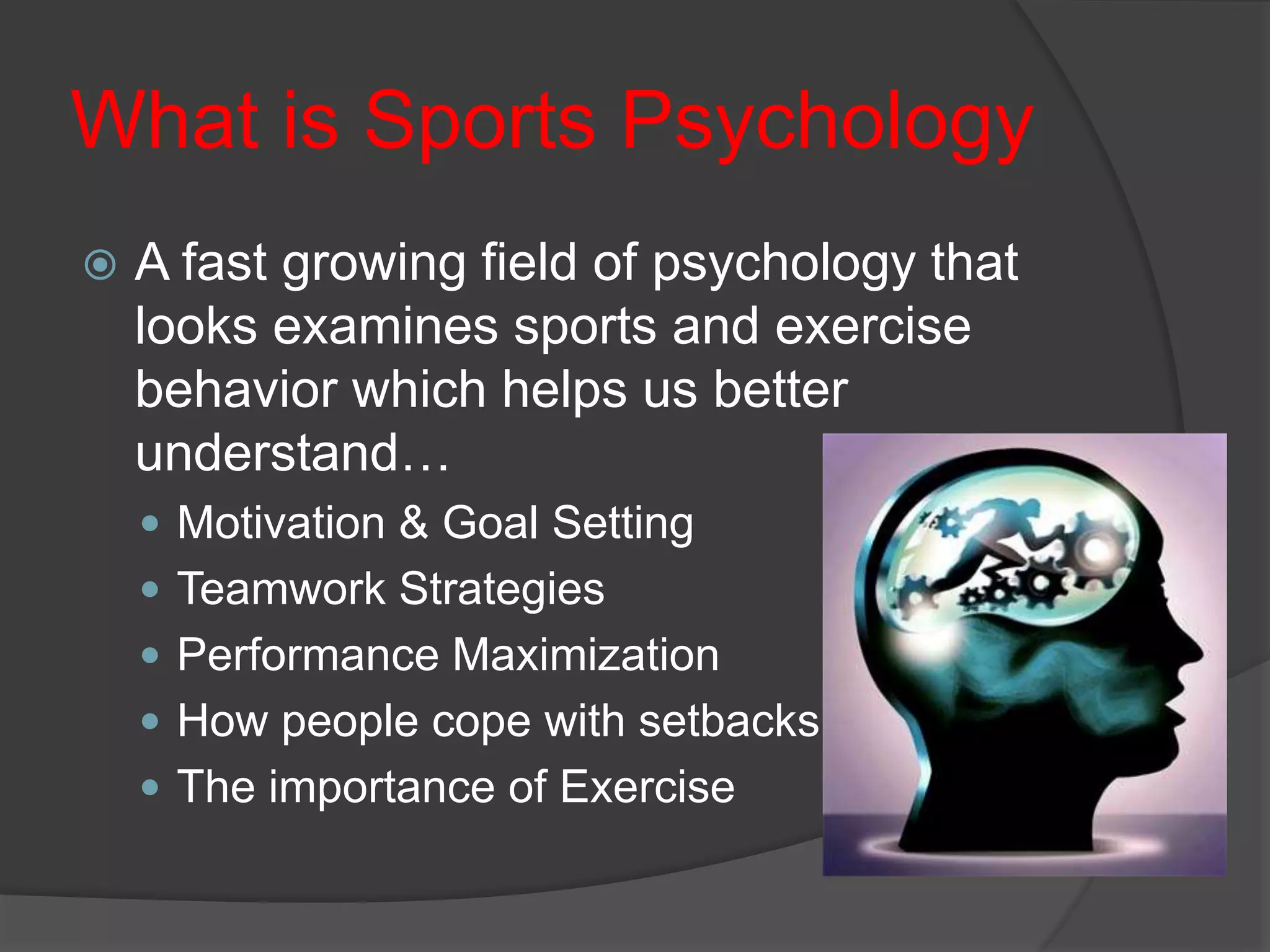 Intro to sports psychology, motivation, & goal setting | PPTX