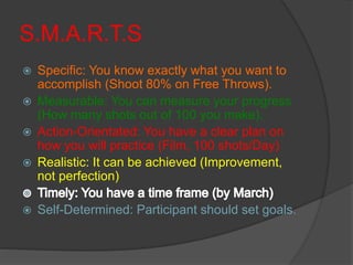 Intro to sports psychology, motivation, & goal setting | PPTX