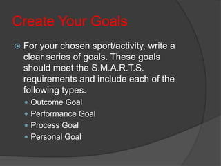 Intro to sports psychology, motivation, & goal setting | PPTX