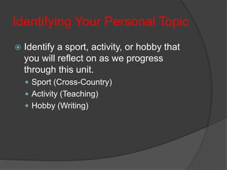 Intro to sports psychology, motivation, & goal setting | PPTX