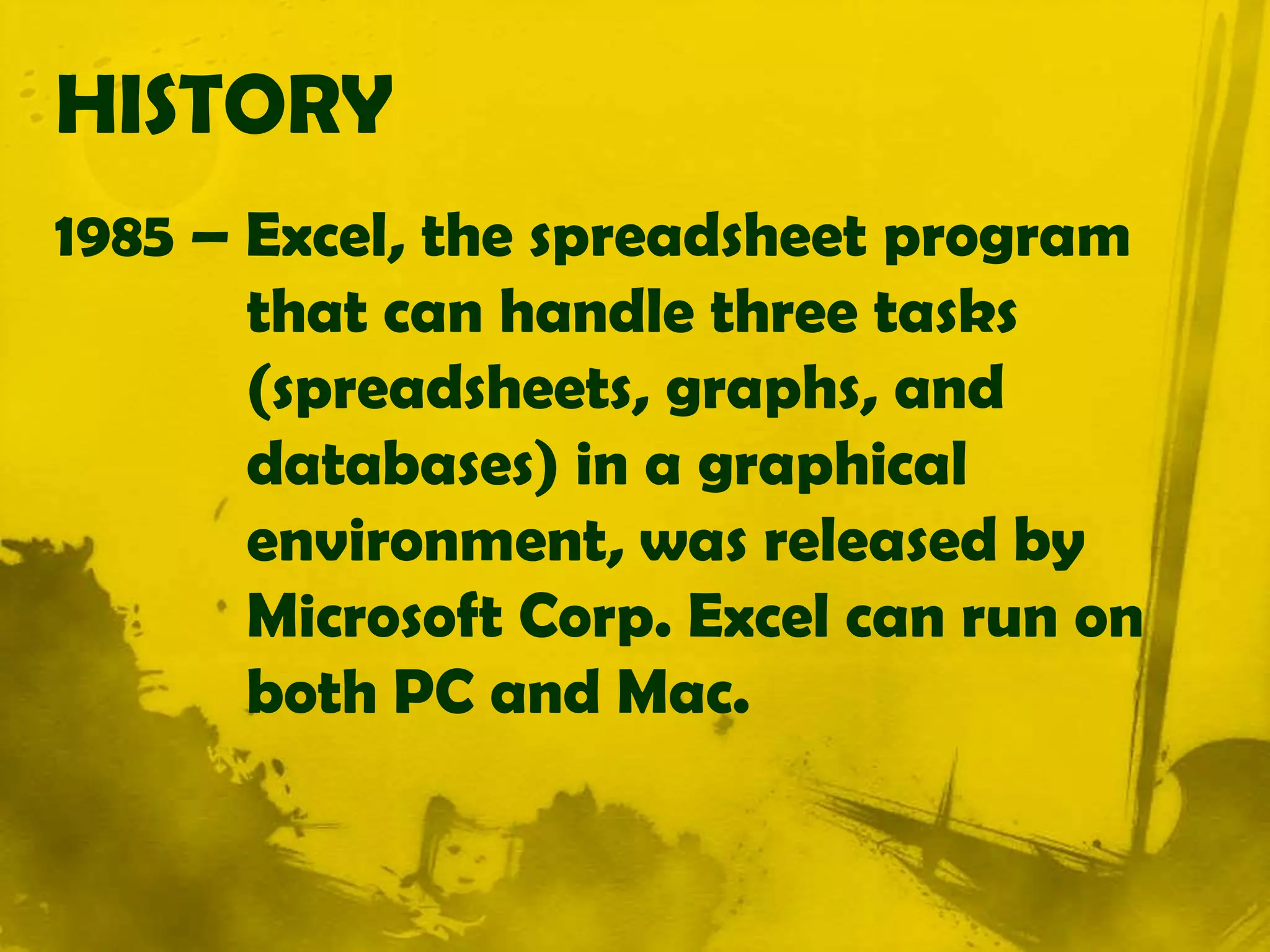 Intro to spreadsheet | PPTX