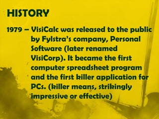 Intro to spreadsheet | PPTX