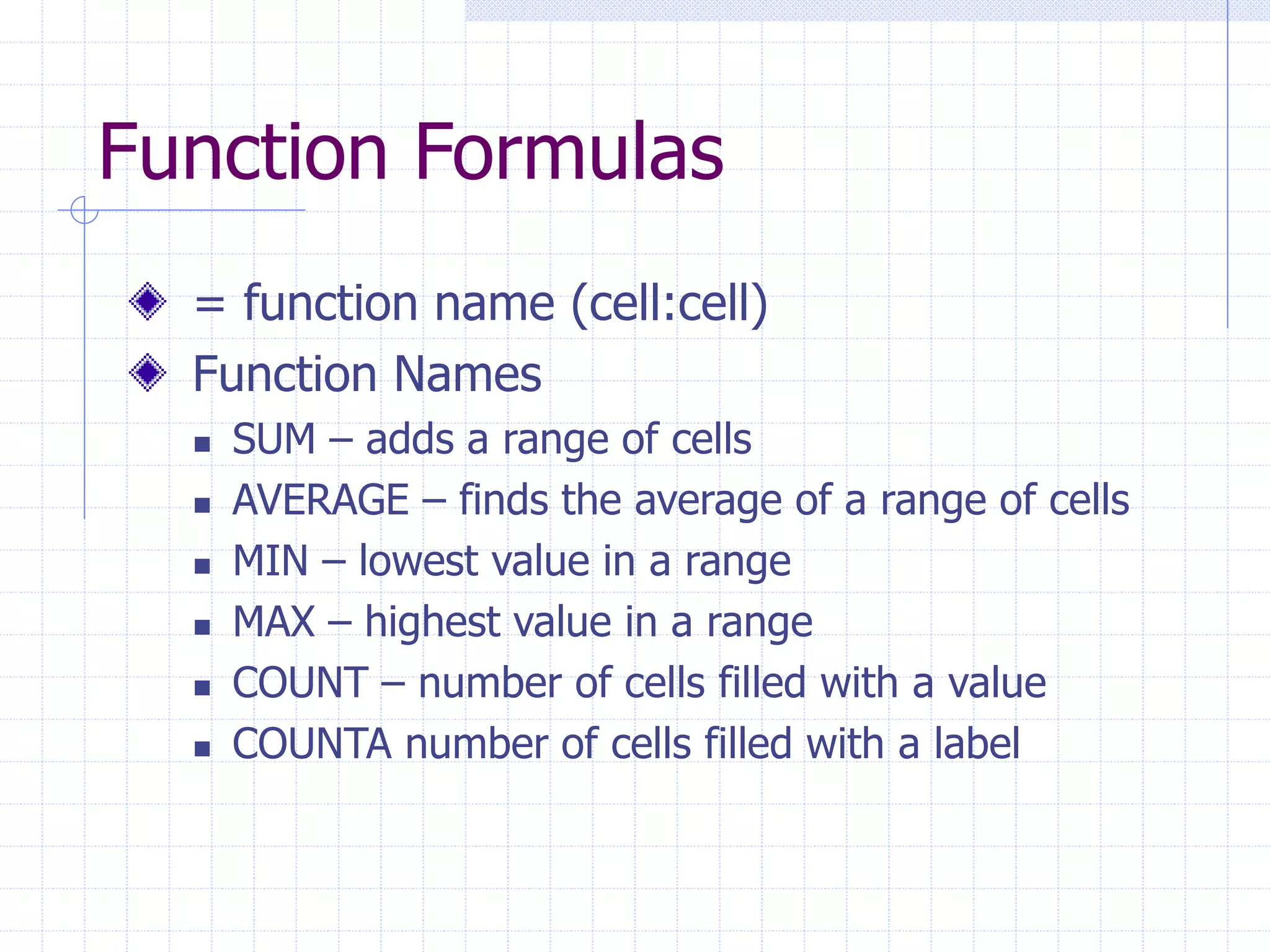 IntrotoSpreadsheets.ppt | Free Download