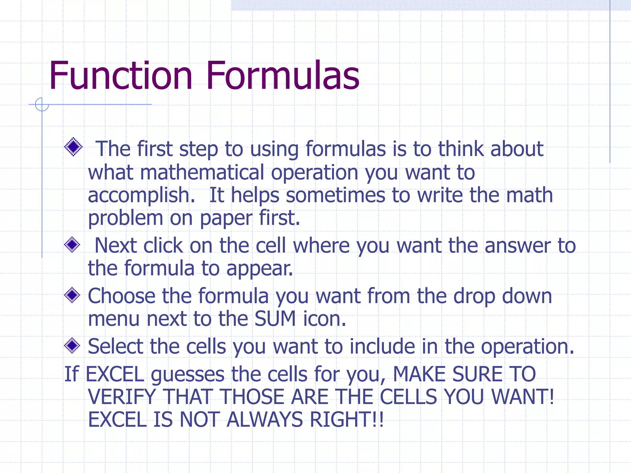 IntrotoSpreadsheets.ppt | Free Download