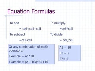 IntrotoSpreadsheets.ppt | Free Download