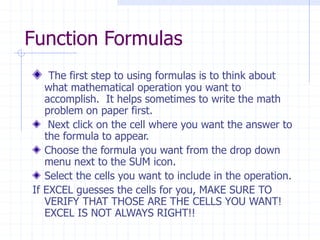 IntrotoSpreadsheets.ppt | Free Download