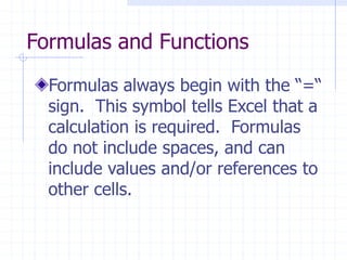 IntrotoSpreadsheets.ppt | Free Download