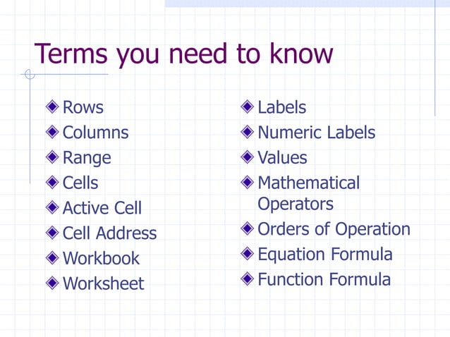IntrotoSpreadsheets.ppt | Free Download