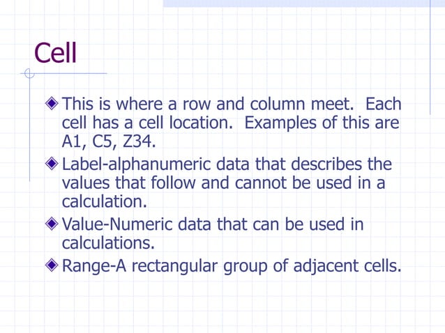 IntrotoSpreadsheets.ppt | Free Download