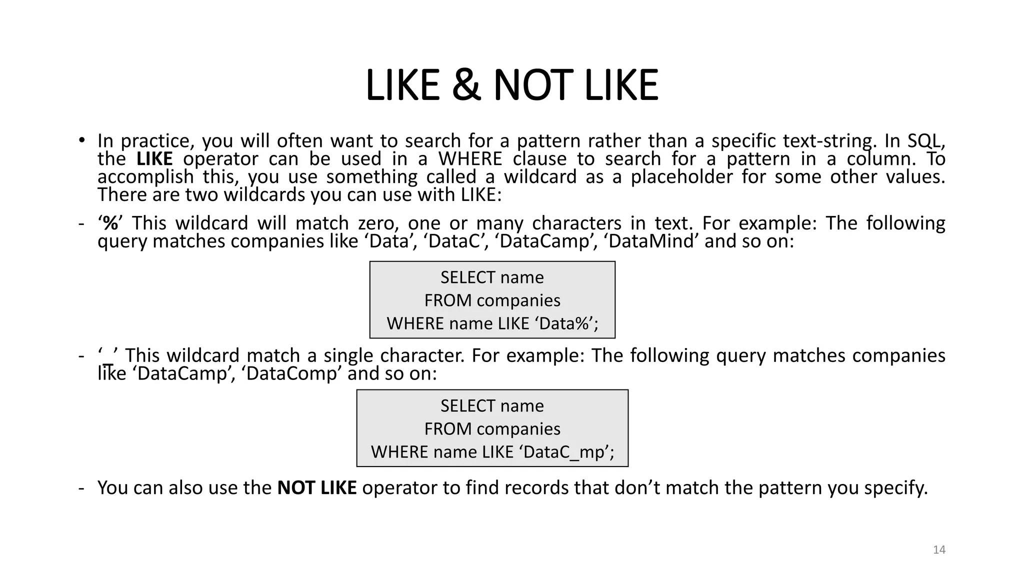 Introduction To Sql Pptx Databases Computer Software And Applications 4811