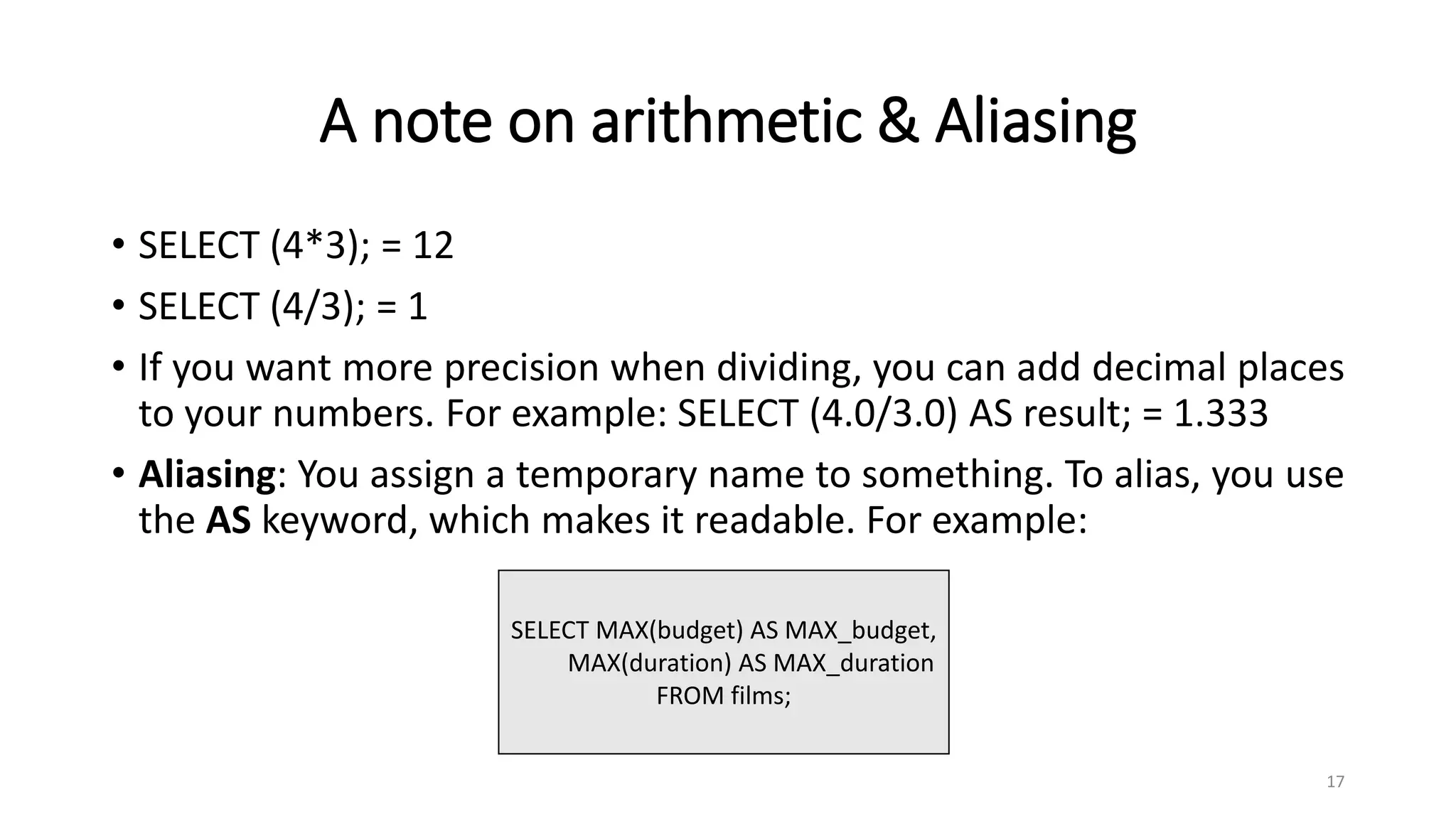 Introduction to SQL | PPTX