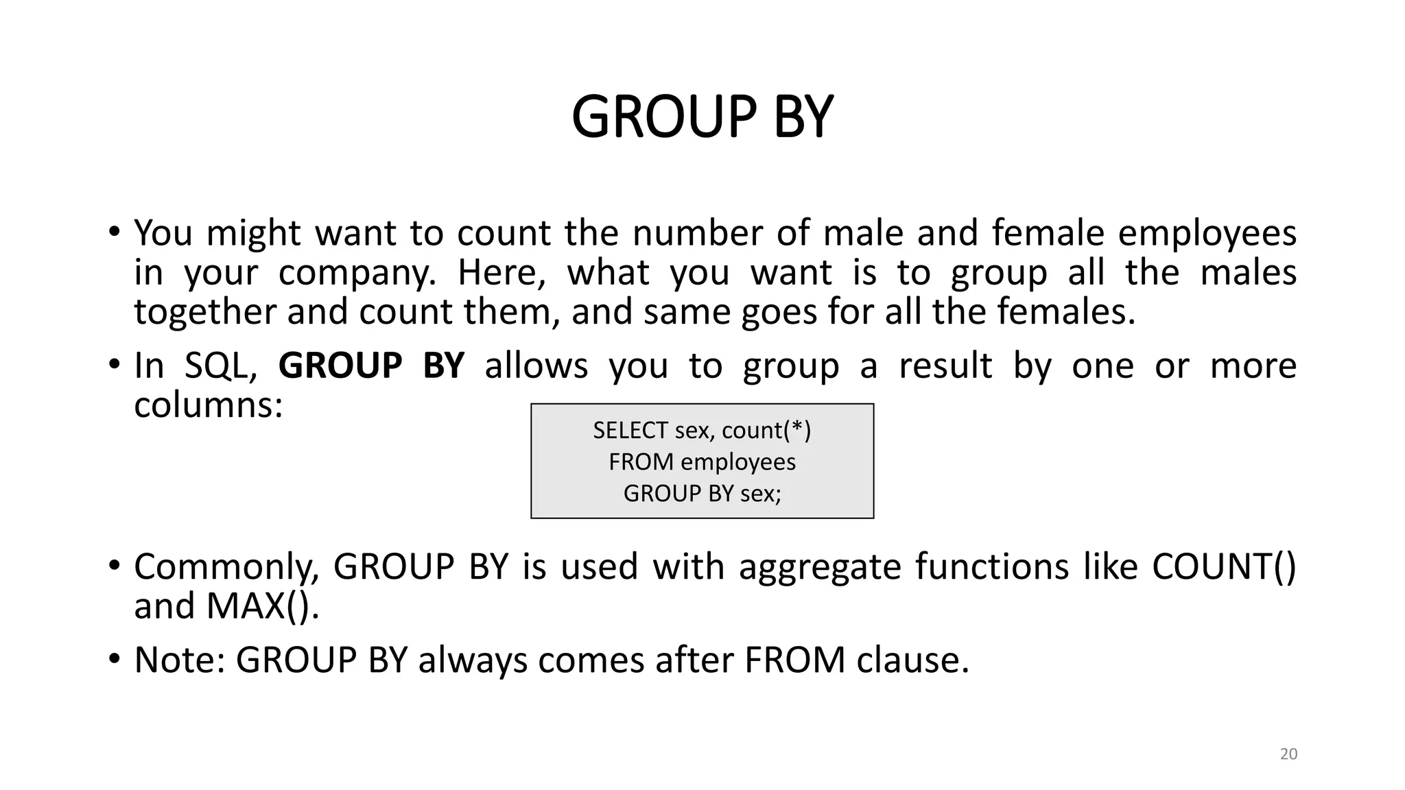 Introduction to SQL | PPTX