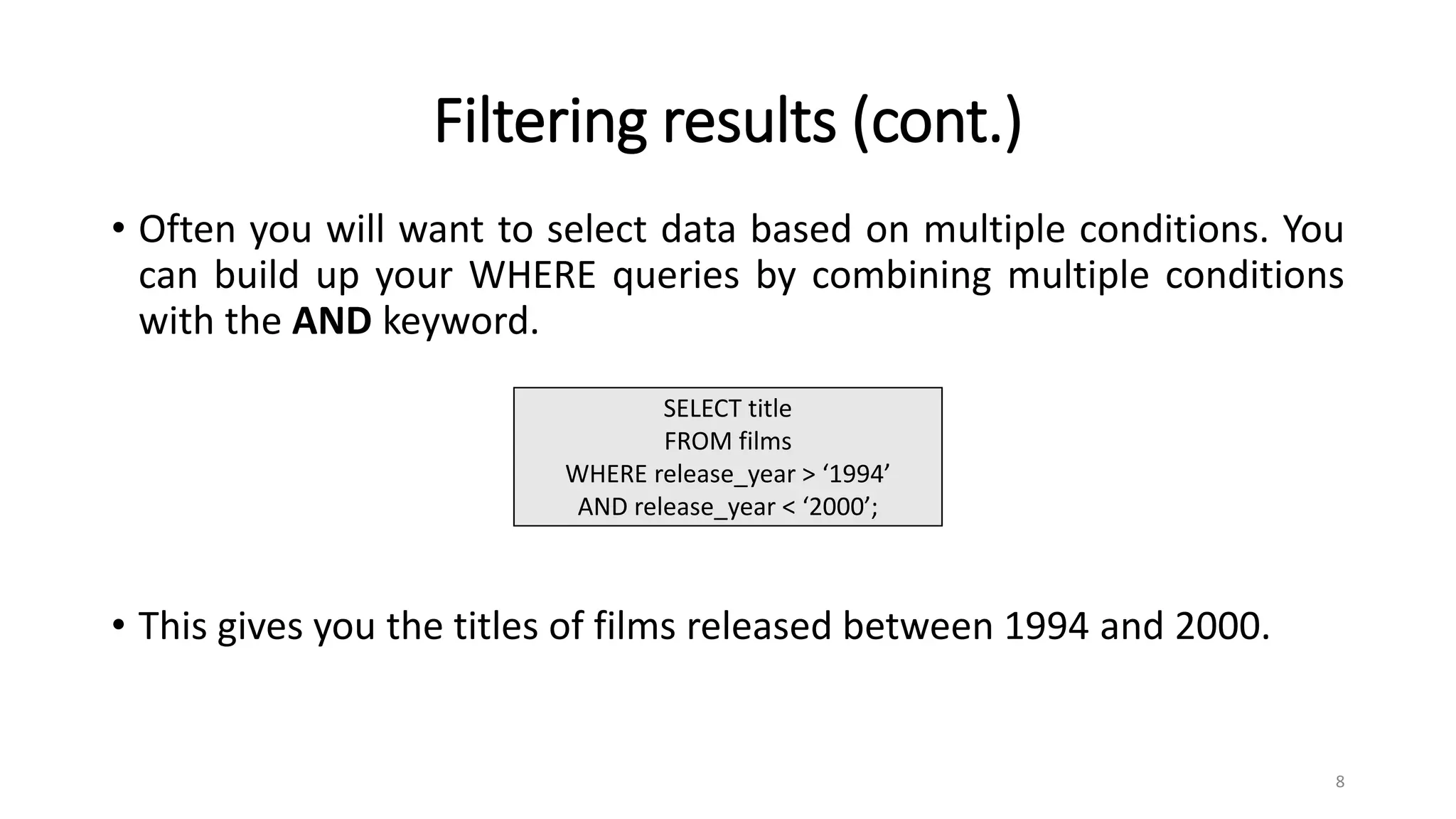 Introduction To Sql Pptx Databases Computer Software And Applications 2147