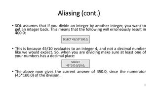 Introduction to SQL | PPTX