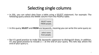 Introduction to SQL | PPTX