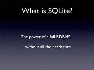Introduction to SQLite: The Most Popular Database in the World | PPT