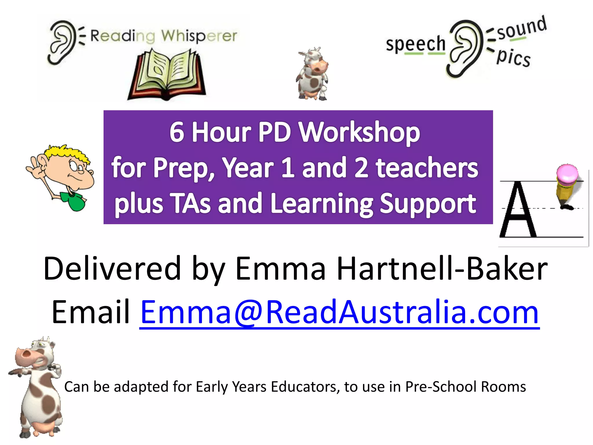 Updated whole day SSP (Speech Sound Pics) Training Workshop (6 hour) | PDF