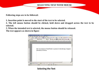Selecting Text - R.D.Sivakumar | PPT