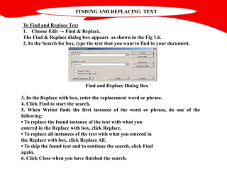 Finding and Replacing Text - R.D.Sivakumar | PPT