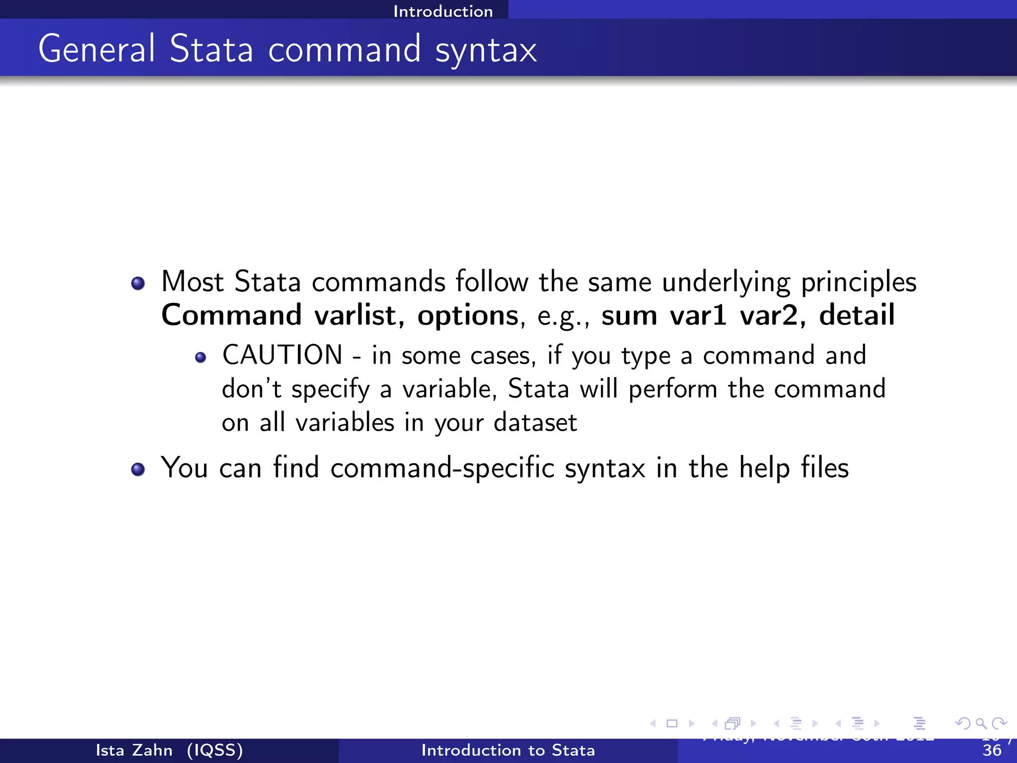 Introduction to Stata | PDF