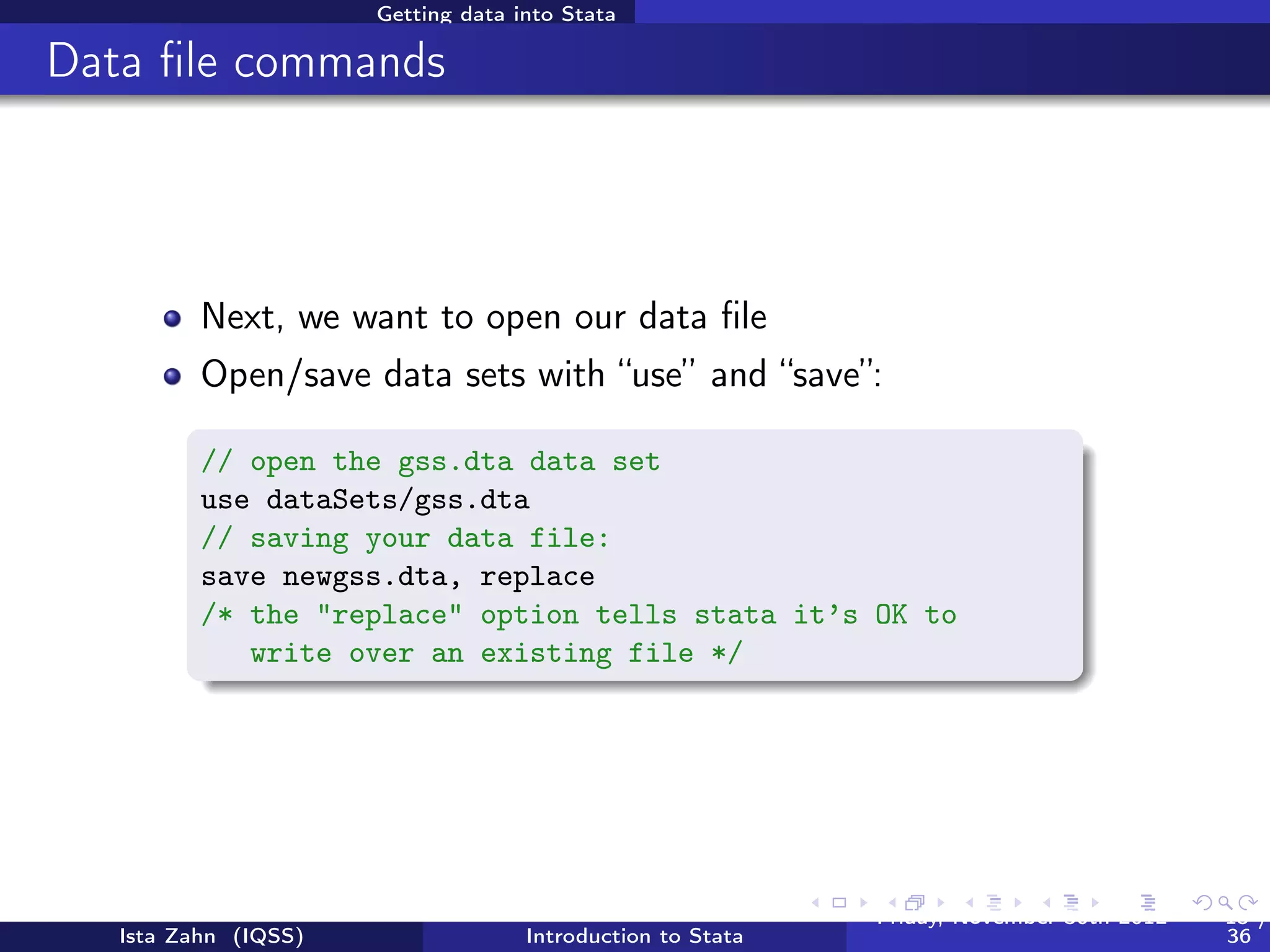 Introduction to Stata | PDF