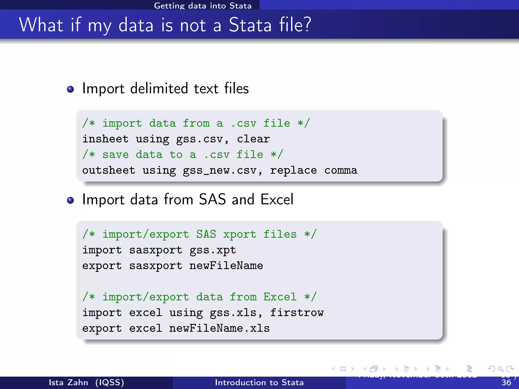 Introduction to Stata | PDF