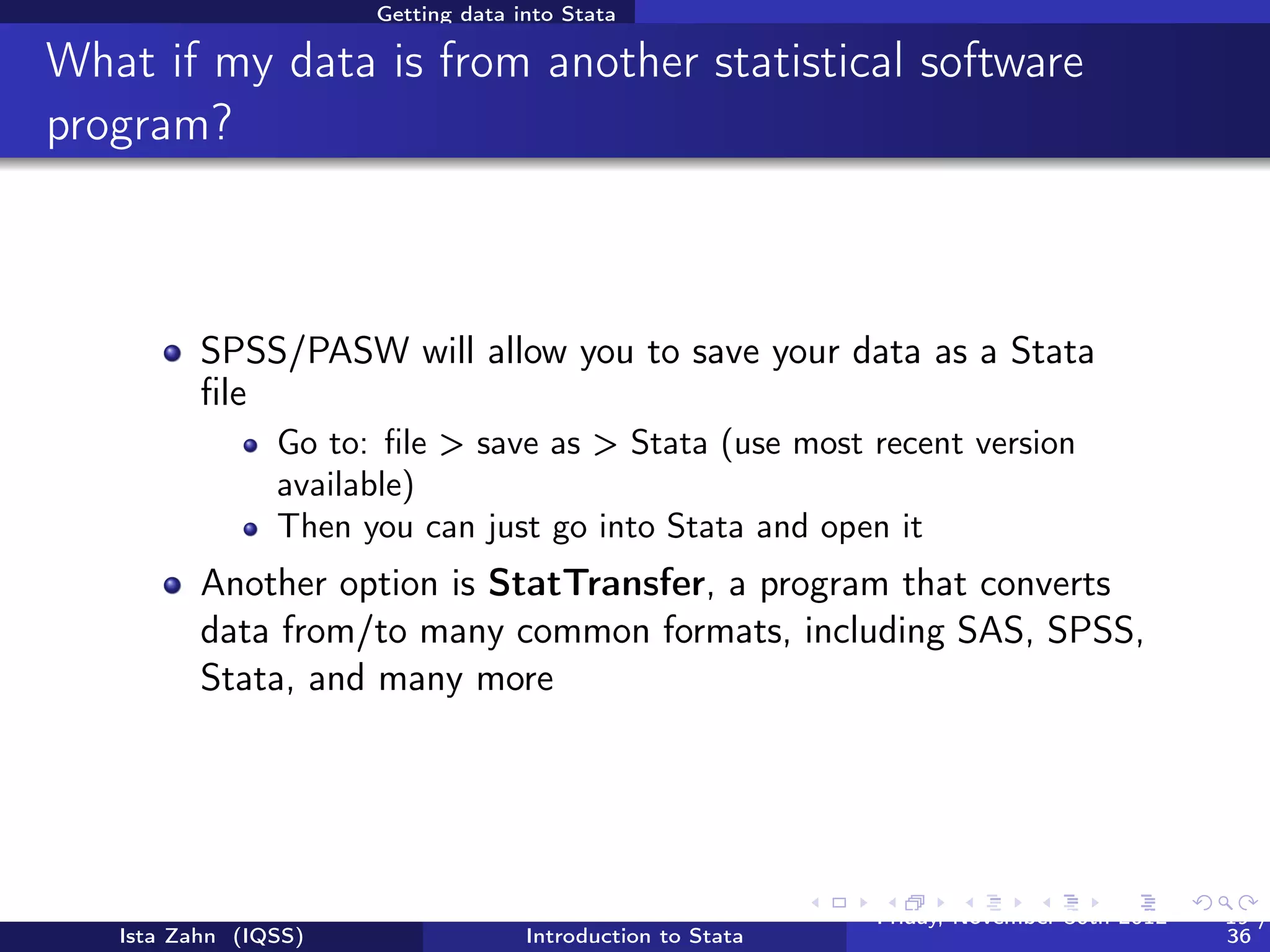 Introduction to Stata | PDF