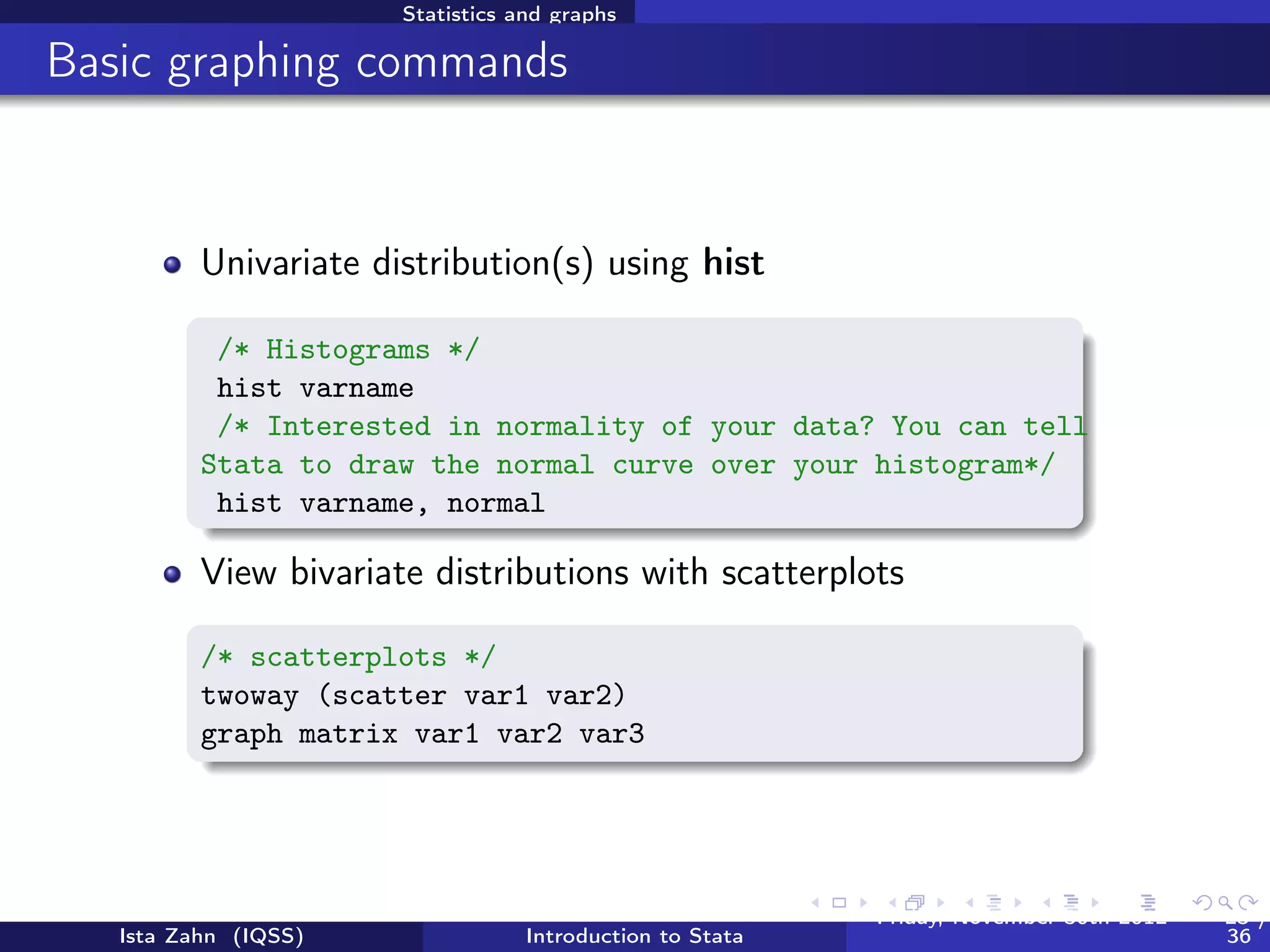 Introduction to Stata | PDF