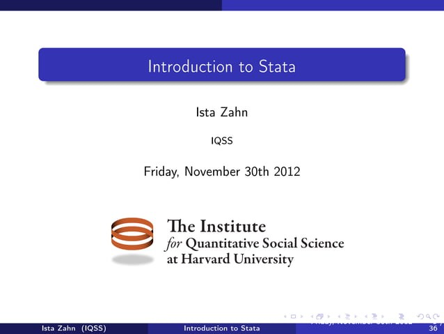 Introduction to Stata | PDF