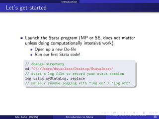 Introduction to Stata | PDF