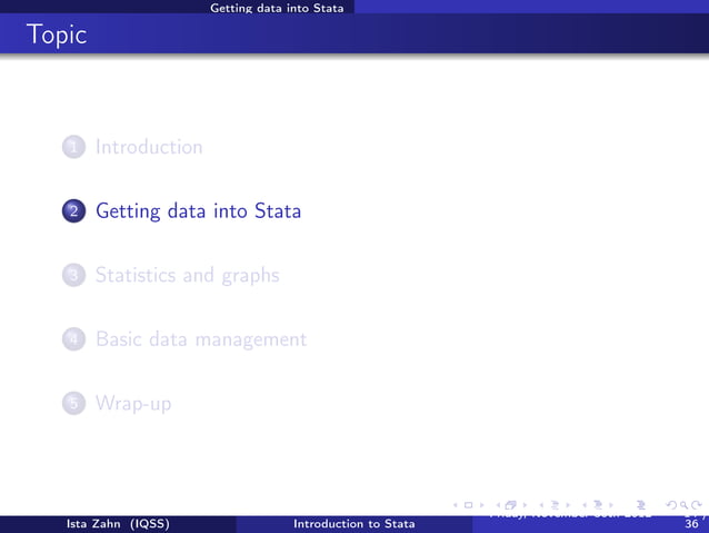 Introduction to Stata | PDF