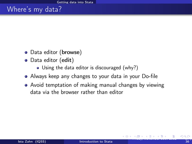 Introduction to Stata | PDF