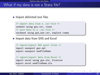 Introduction to Stata | PDF