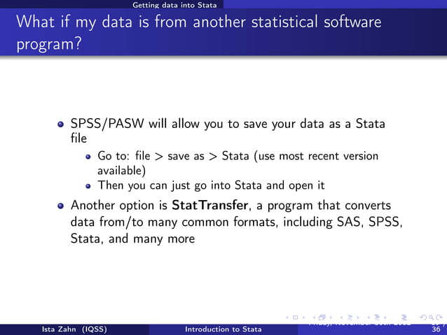 Introduction to Stata | PDF