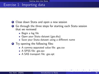 Introduction to Stata | PDF