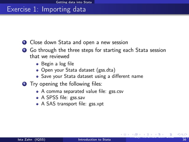 Introduction to Stata | PDF