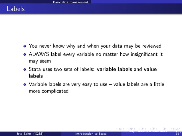 Introduction to Stata | PDF
