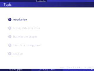 Introduction to Stata | PDF