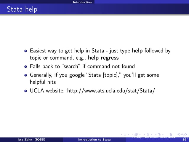 Introduction to Stata | PDF