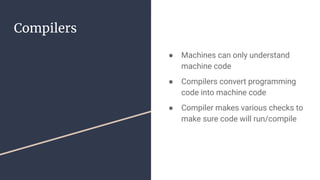 An Intro to Static/Compiled Languages | PDF