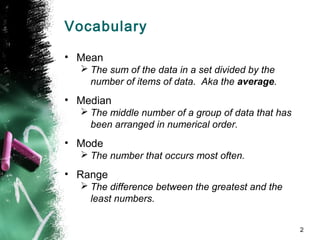 Pre-Algebra: Intro to Statistics | PPT
