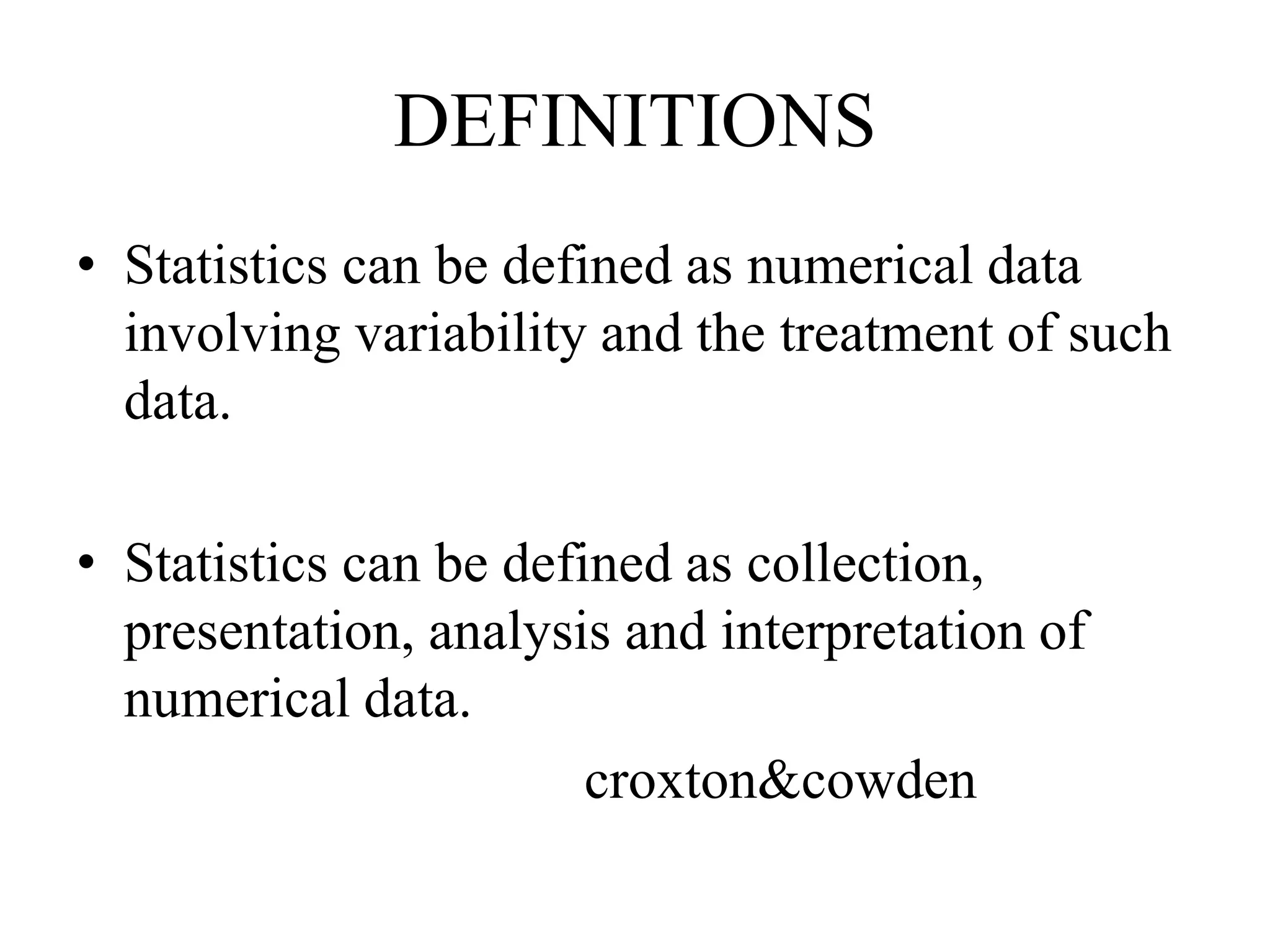 Intro to statistics | PPTX