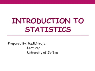 Intro to stats | PPTX