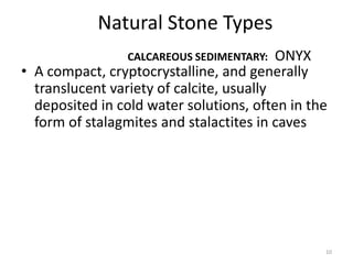 Intro To Natural Stone Design I - Quick Look | PPT