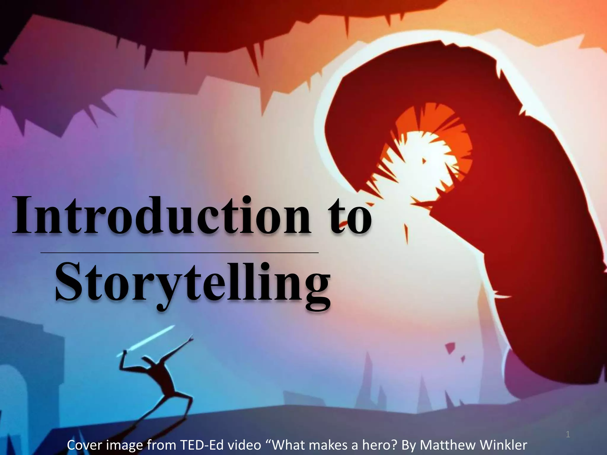 A small Introduction to storytelling | PPT