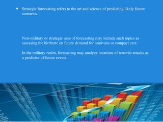 Intro to strategic forecasting by stephen shellman presentation | PPT ...