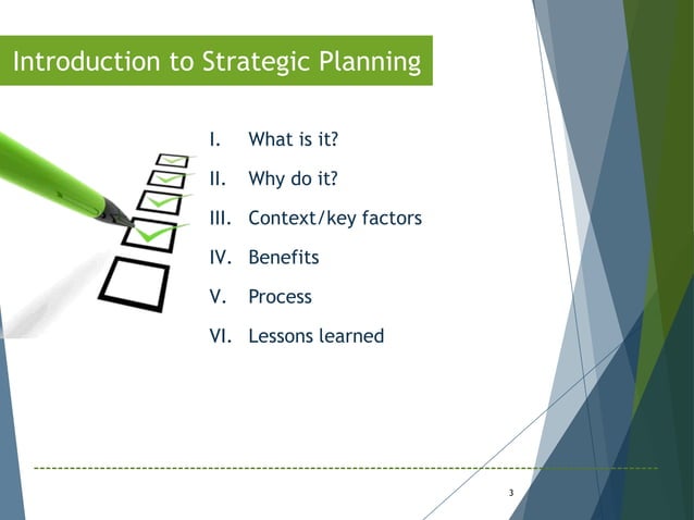 Introduction to Strategic Planning | PPT